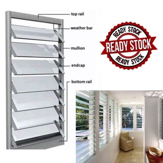 4-10 Blade Window Naco (KING KONG) Metal Louvres / Naco Window / Nako ...