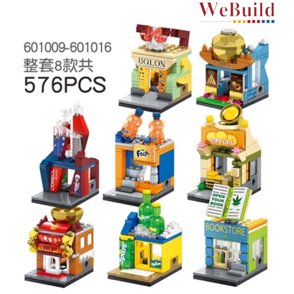 Sembo Block Mini Street Building Block WeBuild 601009 601010 601011 ...