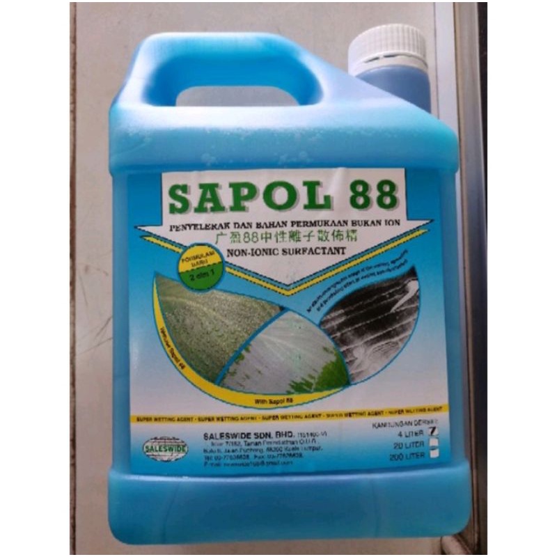 [4L] SAPOL 88 (Maxigreen) Non Ionic Surfactant Gam Racun | Shopee Malaysia
