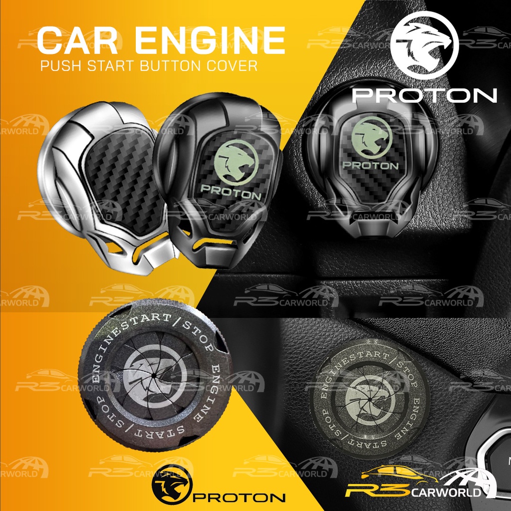 PROTON 𝐏𝐔𝐒𝐇 𝐒𝐓𝐀𝐑𝐓 𝐁𝐔𝐓𝐓𝐎𝐍 Keyless Cover SAGA PERSONA IRIZ Accessories ...