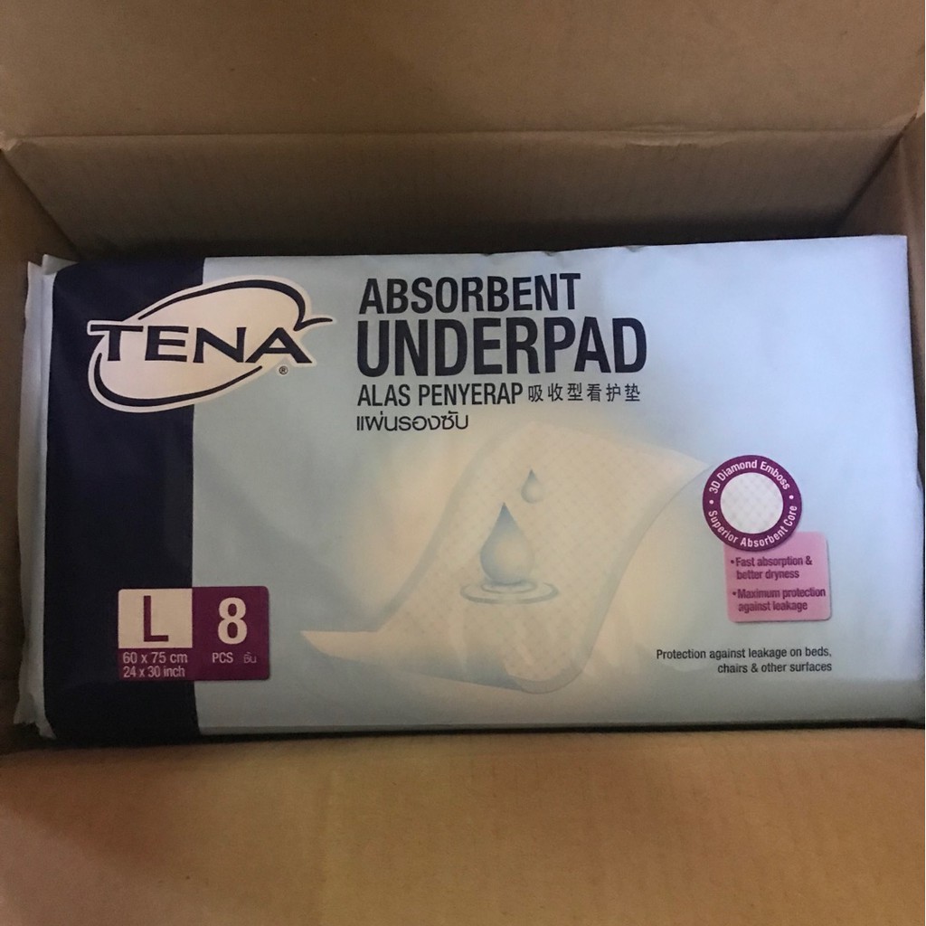 Tena Absorbent Underpad (60cm x 75cm) | Shopee Malaysia