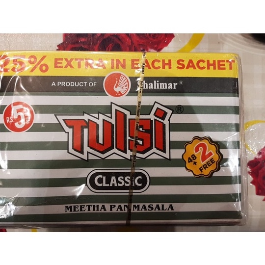 Shalimar Product-Tulsi-Classic Meetha Pan Masala 48 Pack/Produk ...