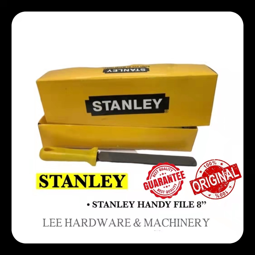 STANLEY 8''-20MM HEAVY DUTY FLAT HANDY FILE C/W PVC HANDLE (22-078H ...