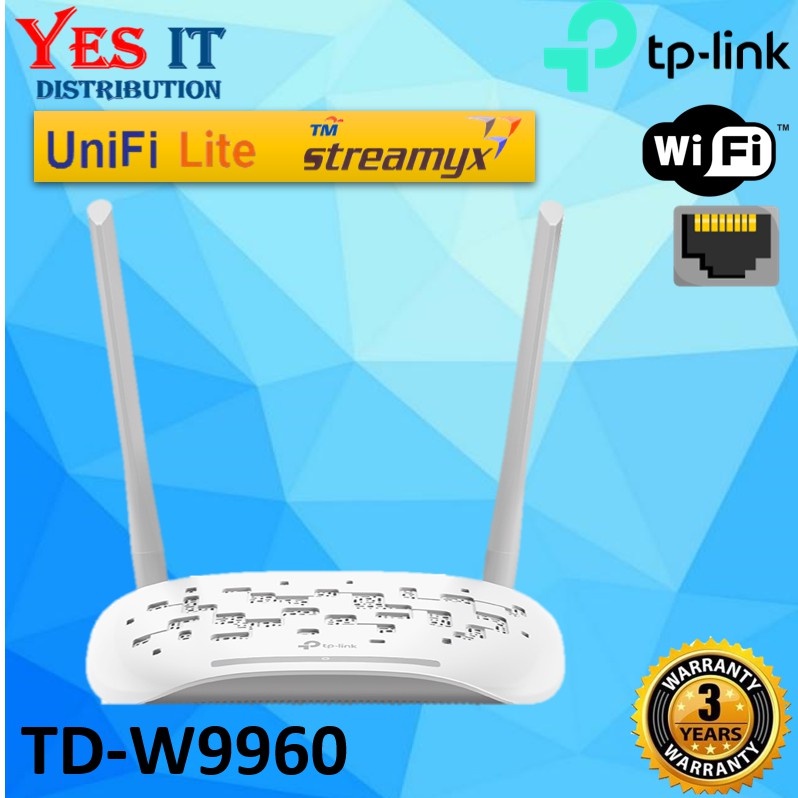 TP-LINK TD-W9960 300Mbps Wireless N VDSL/ADSL Modem Router | Shopee Malaysia