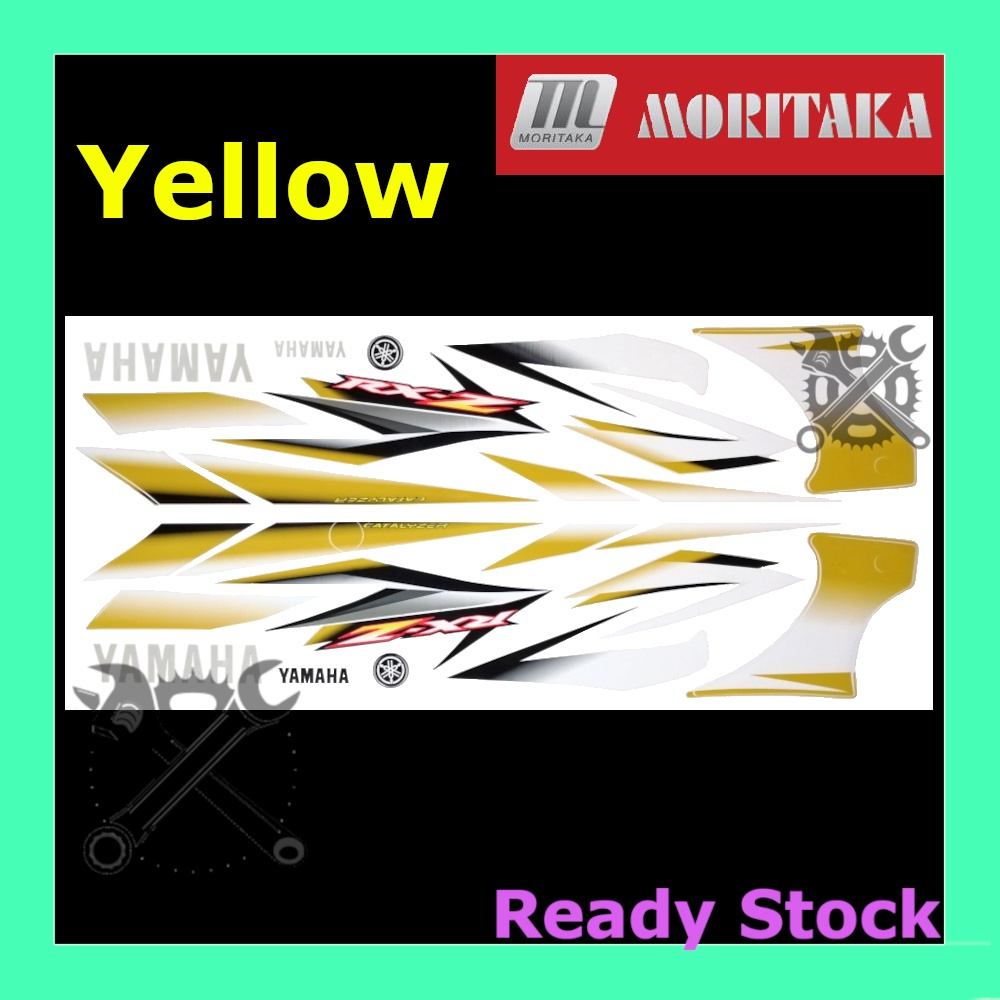 RXZ Model 11 Catalyzer Yamaha Sticker Body Stripe Moritaka RX-Z Strike ...