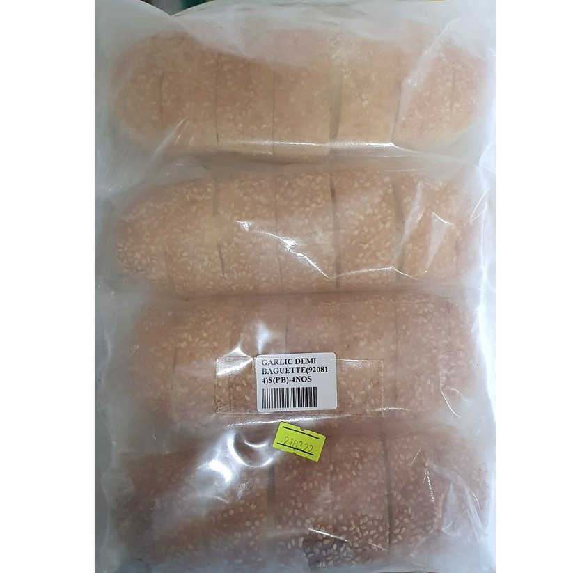 (RM4.98pc.) Heistand Premium Garlic Demi Bread Baguette 4pc. 125g ...