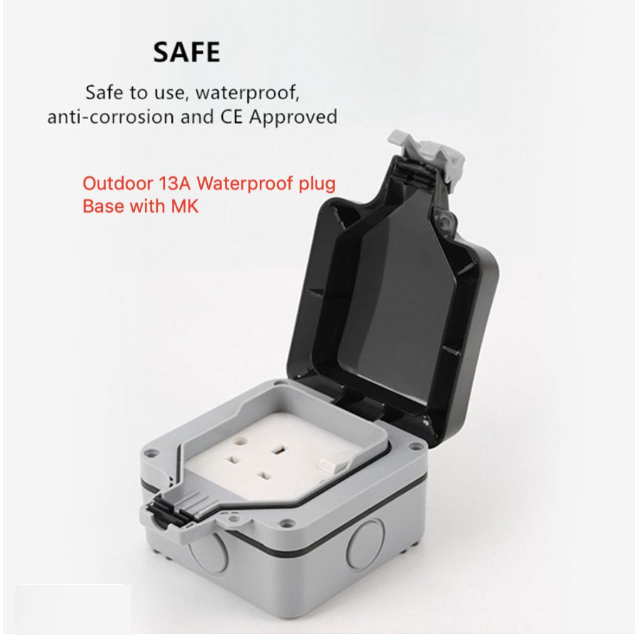 SEMENYIH Weathershield IP66 1Gang 13A 250v SP Switched Socket Outlet ...