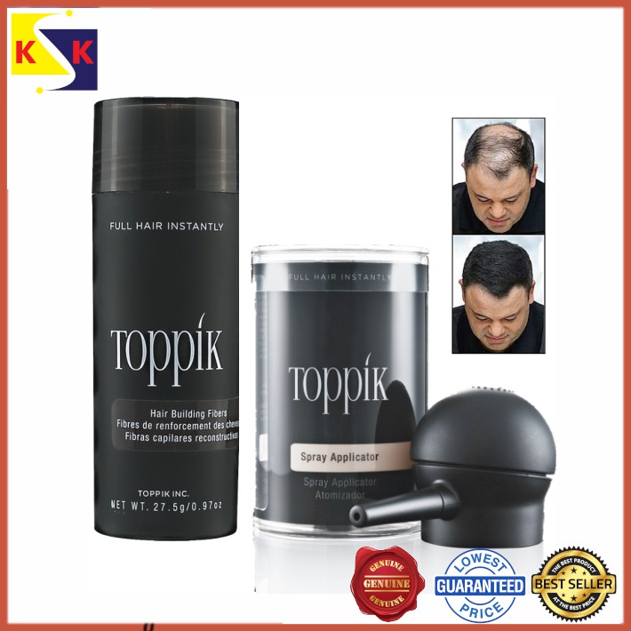 Toppik Hair Building Fibers Powder 27.5g for Hair Beard Hair Loss ...