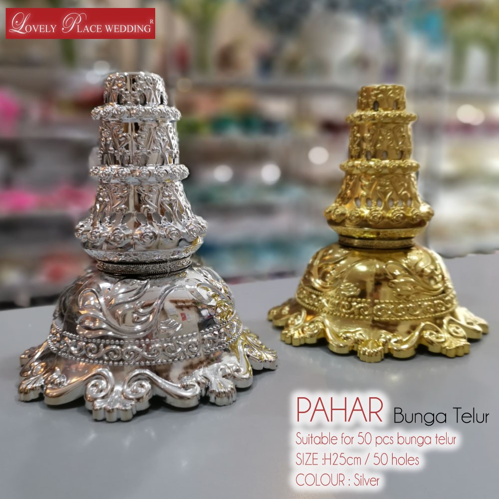 GOLD / SILVER PAHAR BUNGA TELUR - 50 holes | Shopee Malaysia