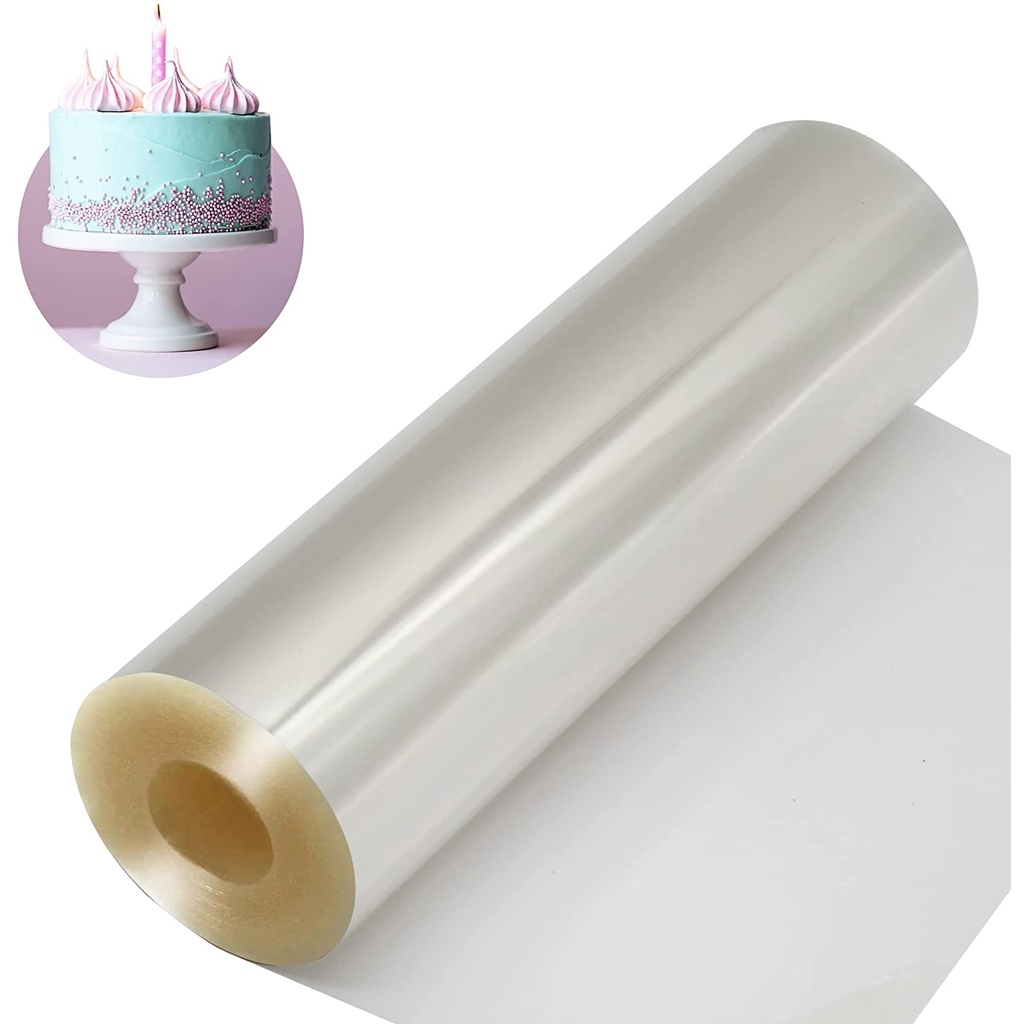 Cake Collar Clear Acetate Roll for Baking, Mousse Cake Plastic Wrap, Acetate Sheet Roll for ...
