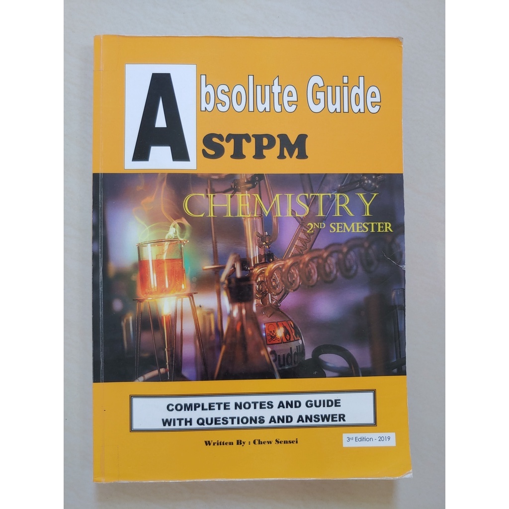 STPM CHEMISTRY SEMESTER 2 ABSOLUTE GUIDE by Chew Sensei | Shopee Malaysia