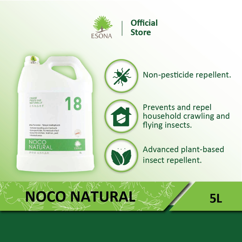 ESONA Noco Natural Insect Repellent Spray 天然除虫剂 (5L) | Shopee Malaysia