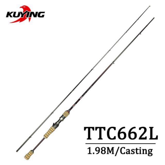 KUYING Teton Ultra Light Spinning & Baitcasting Rod Joran Pancing ...