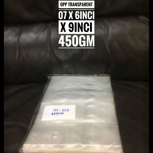 Plastik OPP Transparent 07x6”x9” | Shopee Malaysia