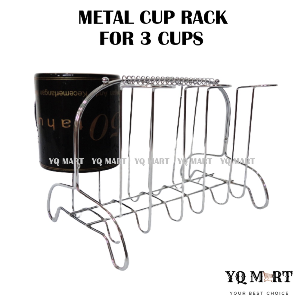 Metal Cup Rack For 6cups/ Cup Rack/ Rak Cawan Besi | Shopee Malaysia