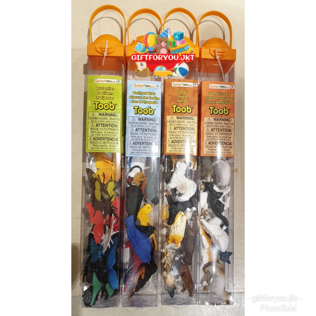Safari Ltd Toob Miniature Animal Toys Butterfly Exotic Birds Rainforest ...