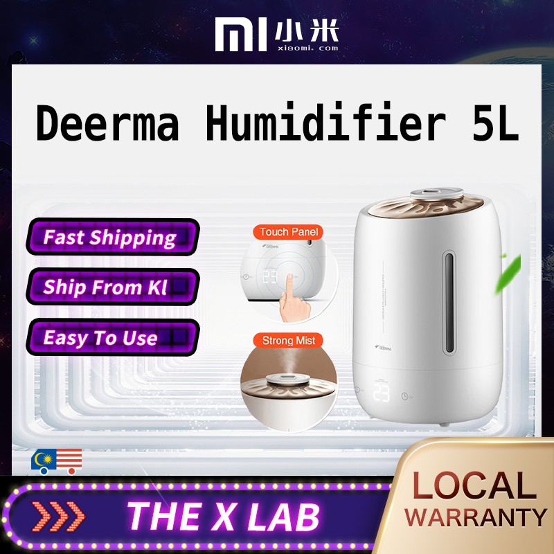 🔥READY STOCK 🔥 Deerma Smart Touch Air Humidifier F600 Pearl White 5.0L ...