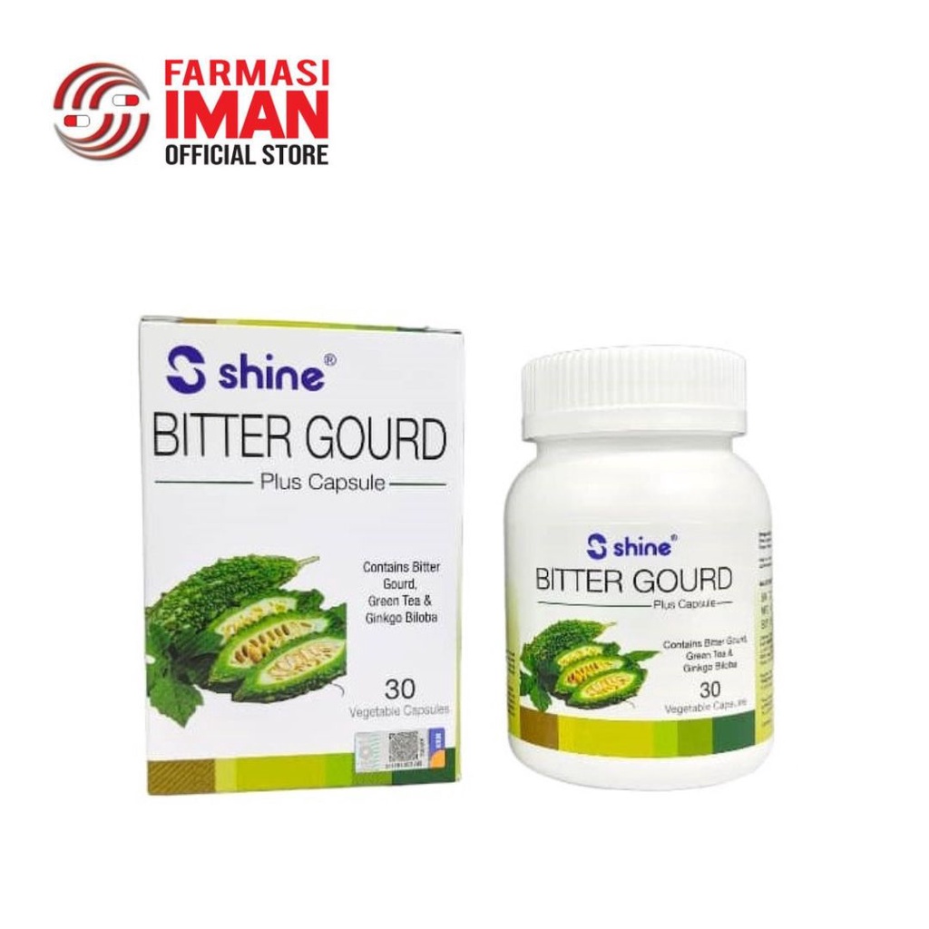 SHINE BITTER GOURD Plus Capsule 30's - Kapsul Peria, Teh Hijau & Ginkgo ...