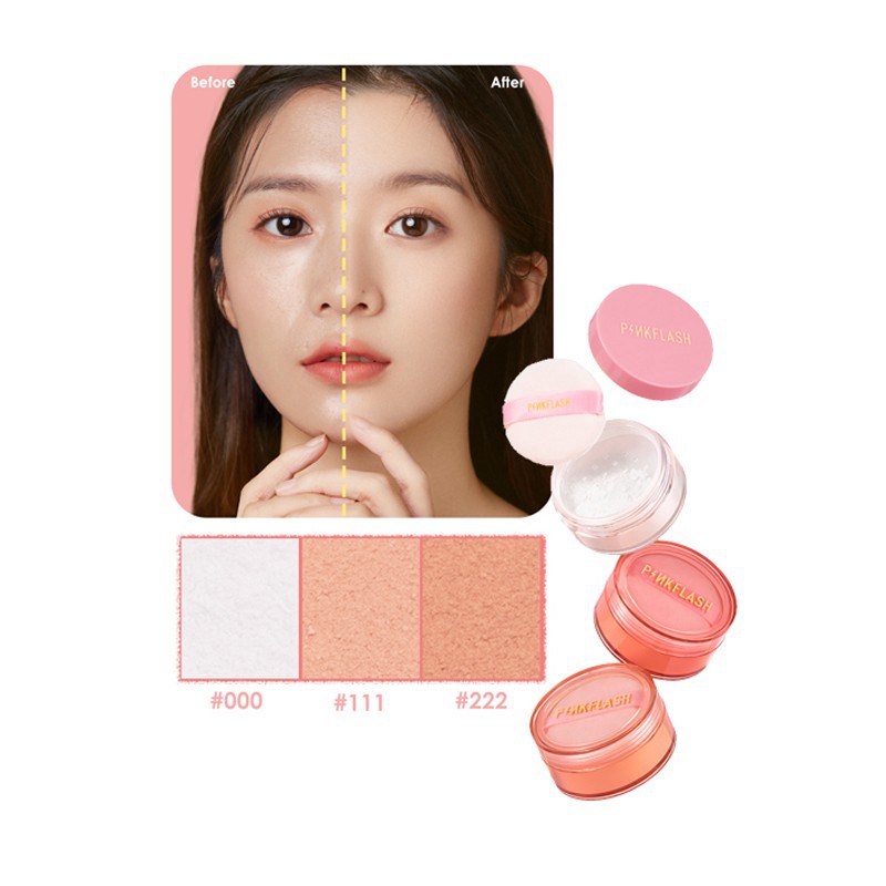 PINKFLASH Loose Setting Powder Oil Controller Matte lightweight ...