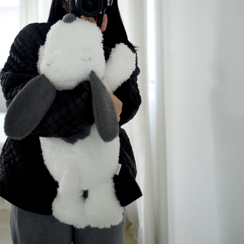 Soft Furry Snoopy Plush Toy Stuffed Animal Big Size Cute White Dog ...