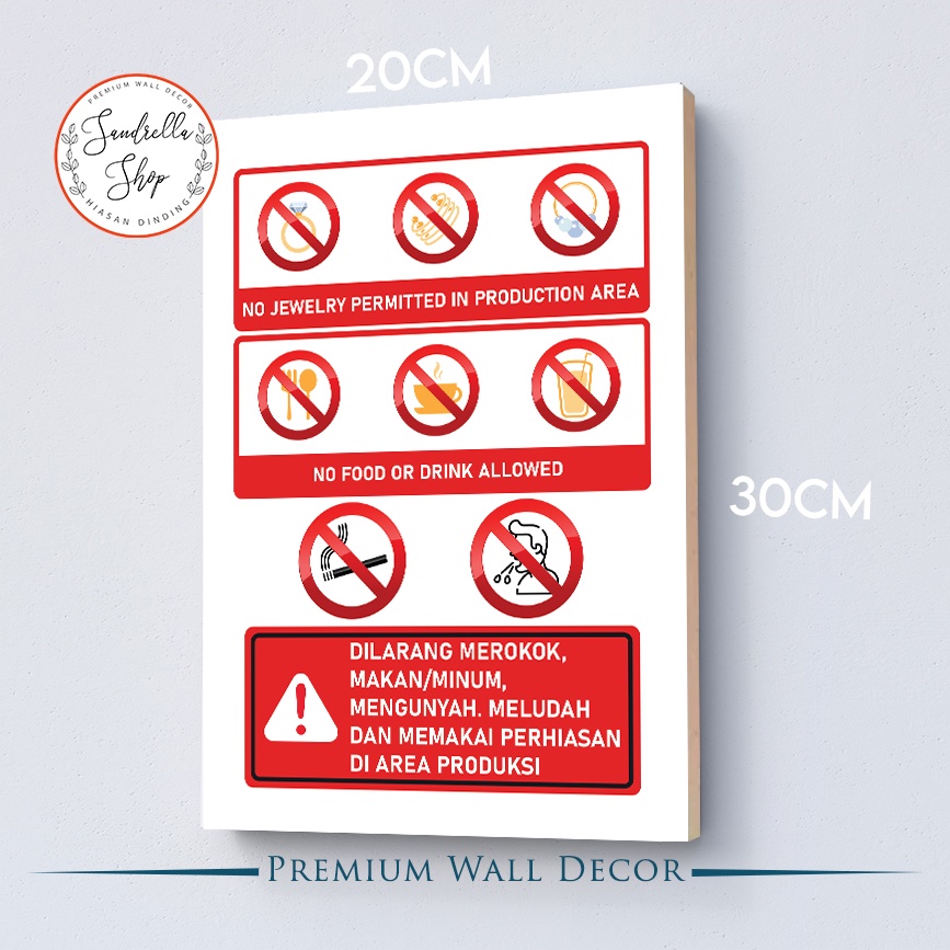 Custom Warning Board Warning Sign Board Warning Signs | Shopee Malaysia
