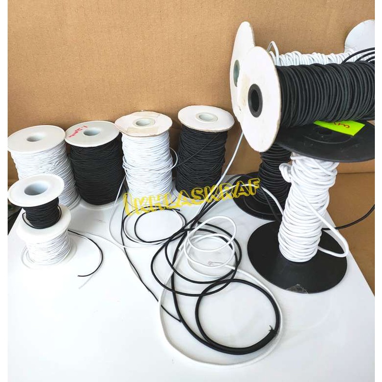 ( BJ 0010 ) 1.0 mm - 4.0 mm tali getah bulat elastic band jual meter ...