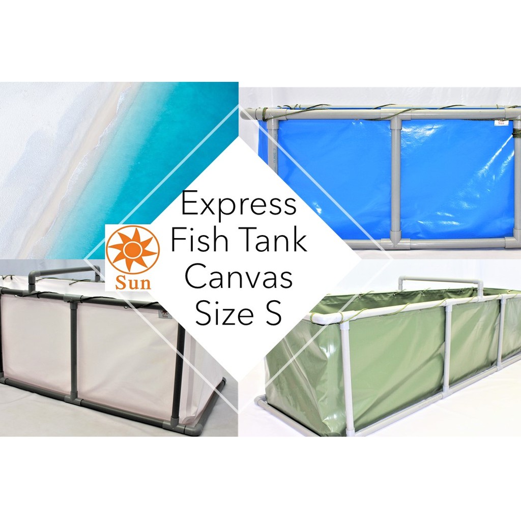 Size S Express Fish Tank Canvas Only Pool Aquarium. Kanvas Kolam Ikan ...