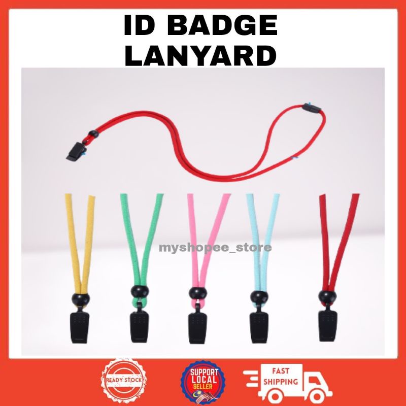 Id Badge Lanyard Card Sling Strap Hanging Clip Lanyard Sling Work Card ...