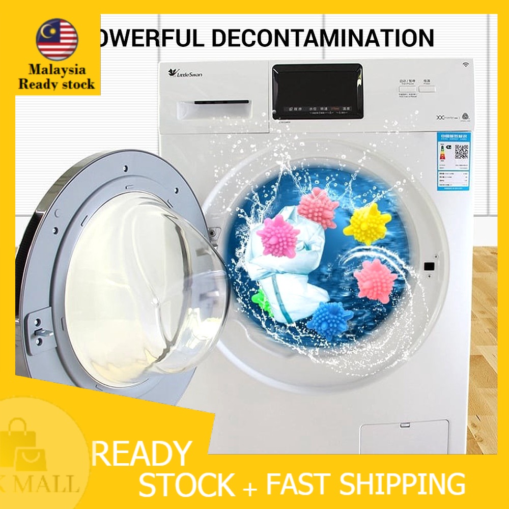MKMALL Magic Washing Machine Laundry Ball Decontamination Anti-winding ...