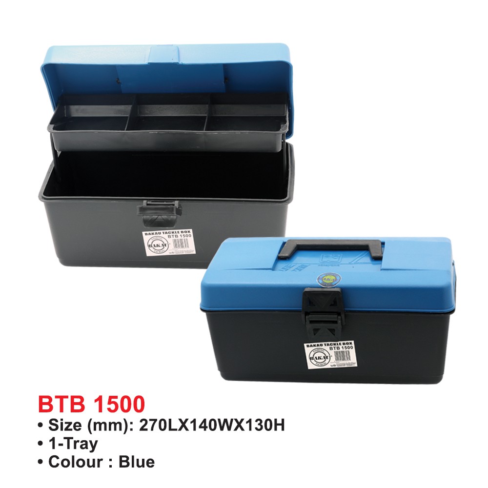 Bakau Tackle Box BTB Plastic Fishing Lure Hook Rig Bait Storage Case ...