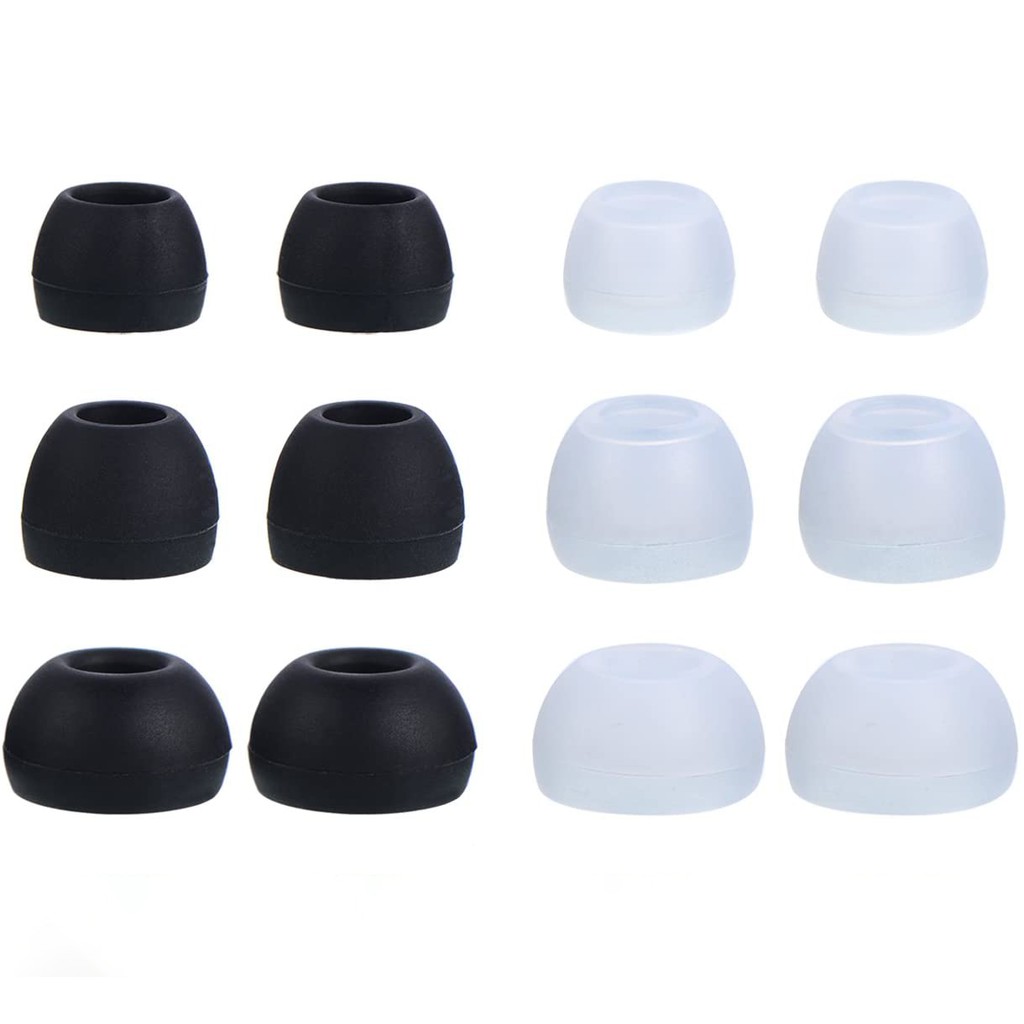 12 Pieces Silicone Replacement Ear Buds Tips For Audio-Technica ...