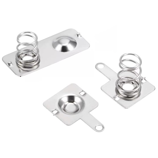 One Pair Replacement Metal Batteries Spring Contact Plate For AA AAA ...