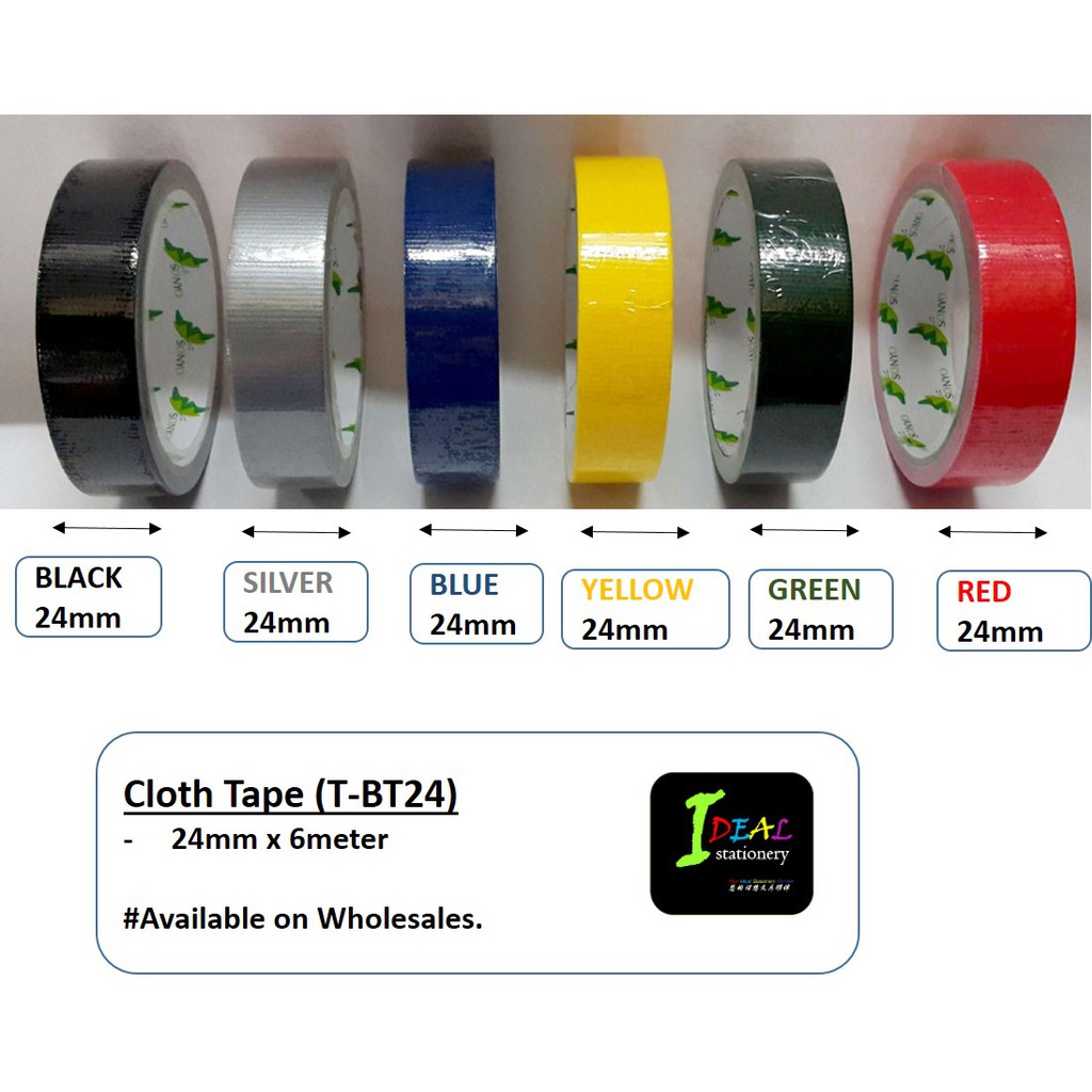 Cloth Tape (W: 24mm x L: 6meter) | Shopee Malaysia