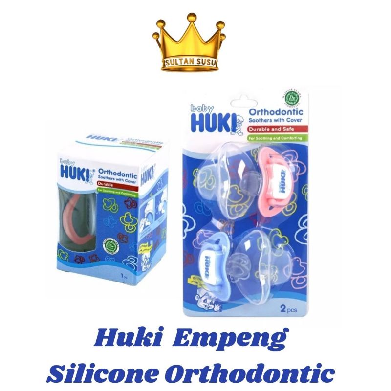 Huki Empeng with Deluxe Orthodontic Soother Cover Contains 1 & 2 pcs ...