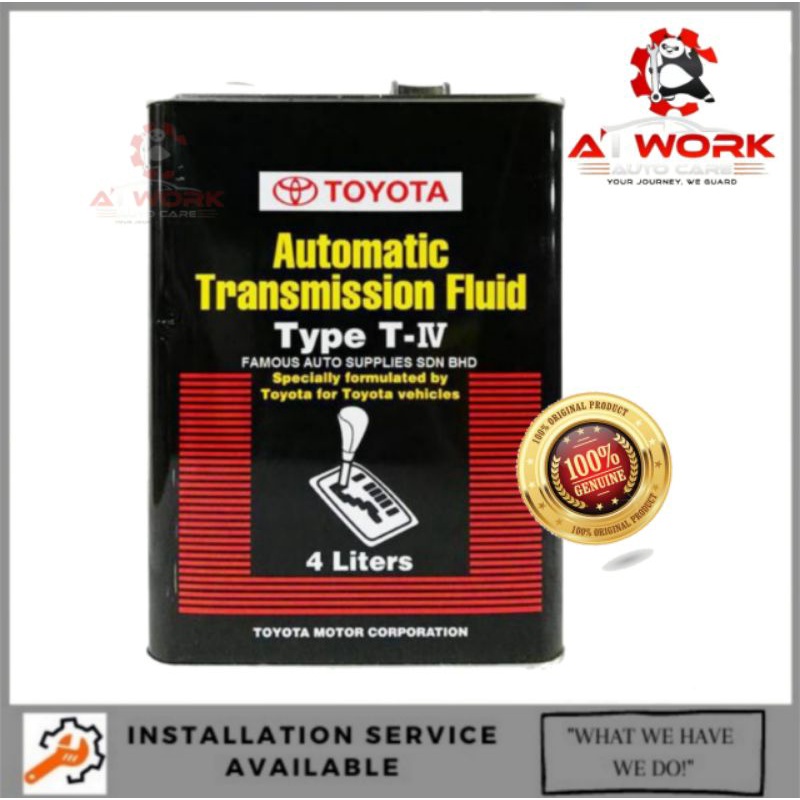 [100% Original] TOYOTA ATF TYPE 4 IV AUTO TRANSMISSION FLUID | Shopee ...