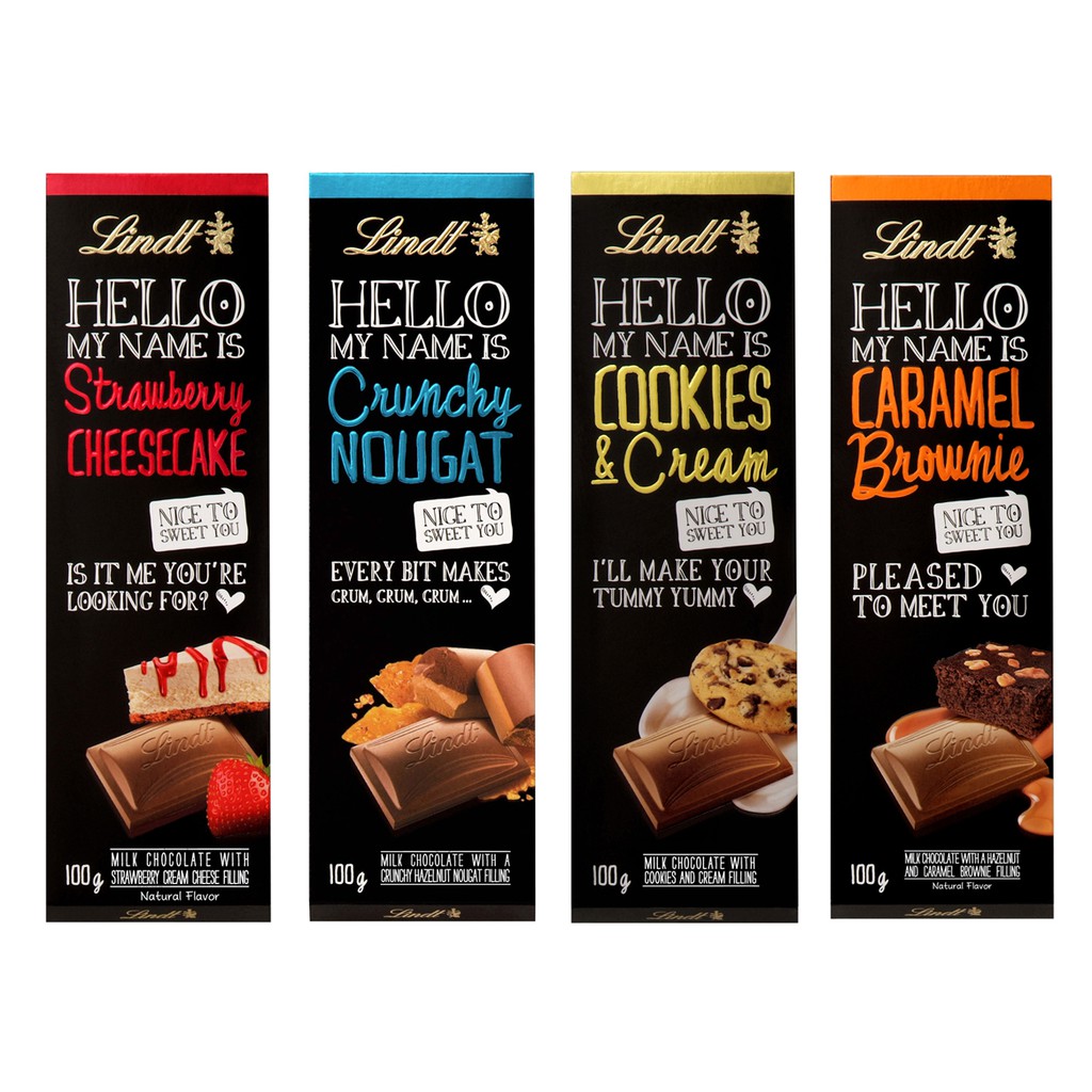 CHOCOLATE Lindt HELLO 100g | Shopee Malaysia