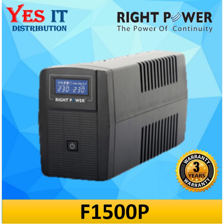 RIGHT POWER AVR 1500VA BATTERY BACKUP UPS FOR POWER SAVING (POWERTANK ...