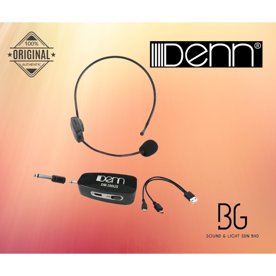 Denn DM-340US Mono Channel UHF Wireless Microphone (12 Selectable ...