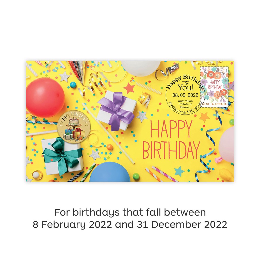 Limited Edition: Australia 2022 Personalised Happy Birthday Stamp and ...