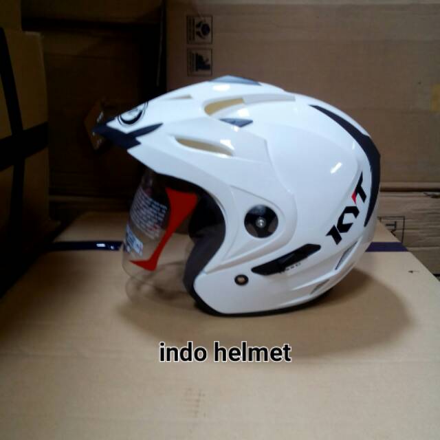 Kyt venom rr helmet solid white double visor shipping 2kg full box free ...