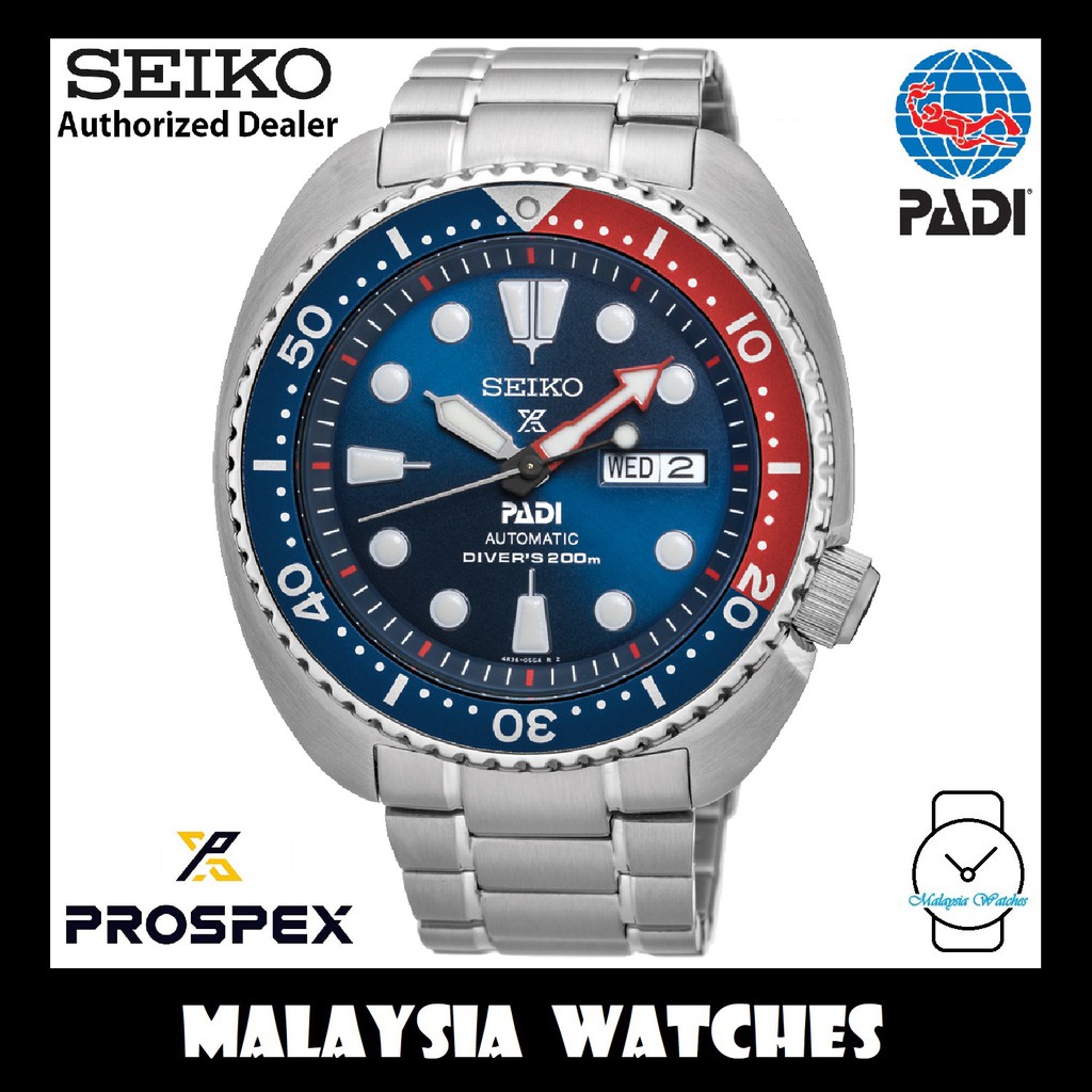 Seiko Prospex PADI TURTLE Auto Diver's 200M SRPE99K1 Special Edition ...