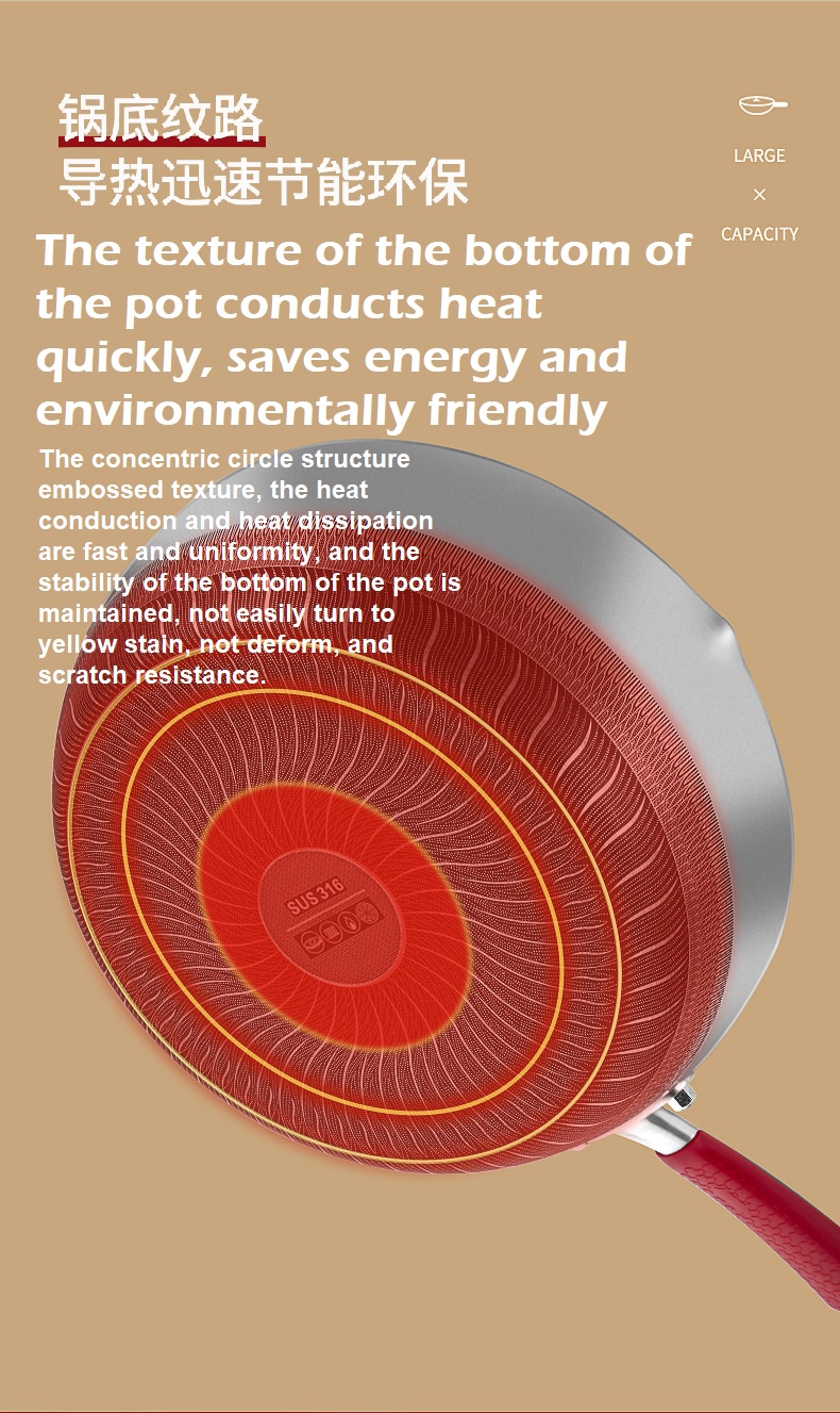 316 Stainless Steel Star Shape Honey Comb 18CM- 42CM Wok Pan | Shopee ...