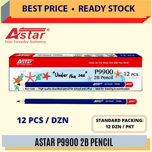 ASTAR P9900 2B Pencil (1 box) / Student Writing Pencil / 12pcs/box ...