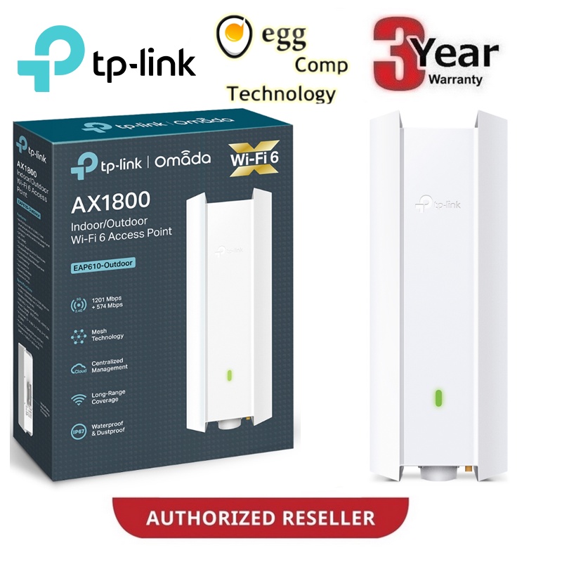 TP-LINK EAP610 OUTDOOR AX1800 OUTDOOR WIFI 6 ACCESS POINT | Shopee Malaysia