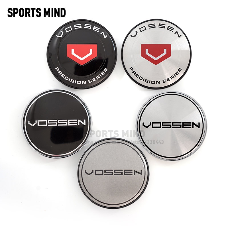 4PCS/lot 10 COLORS 68MM VOSSEN Car Wheel Center Hub Caps Car Emblem ...