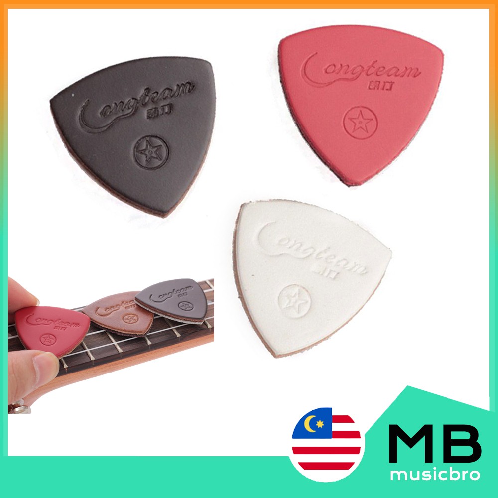 3Pcs/set Longteam Ukulele Pick Leather / Felt Pick Ukulele Plectrums ...