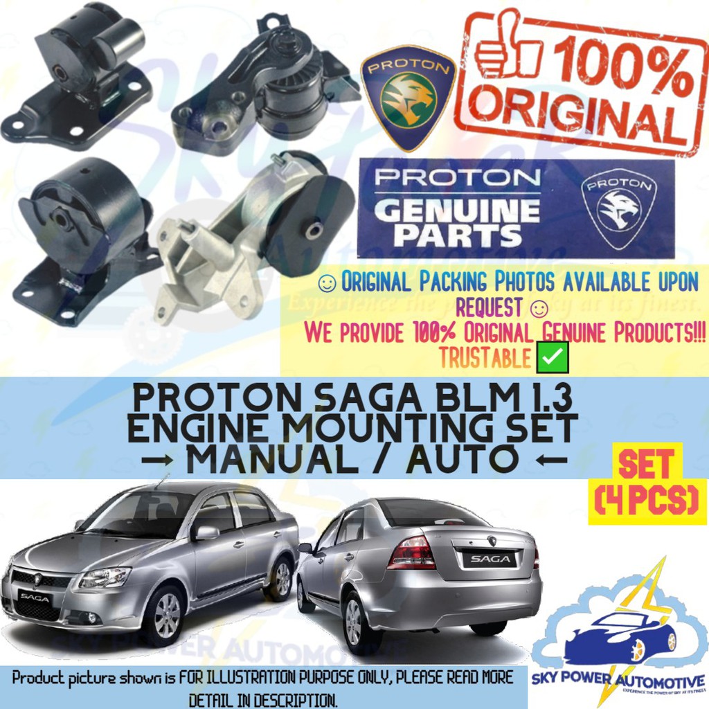 PROTON SAGA BLM 1.3 (MANUAL / AUTO) 100% ORIGINAL PROTON GENUINE ENGINE ...