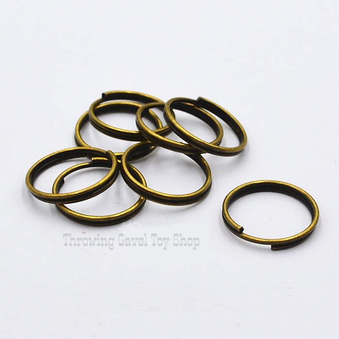 Bronze color - Tiny Split Ring for Key Chain making ( 8mm / 10mm / 16mm ...