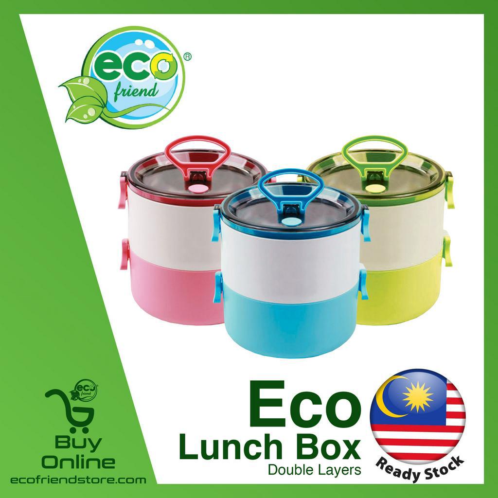 [ LOCAL READY STOCK ] ECO-fans Eco Lunch Box Ecofriendly Recycle PP ...