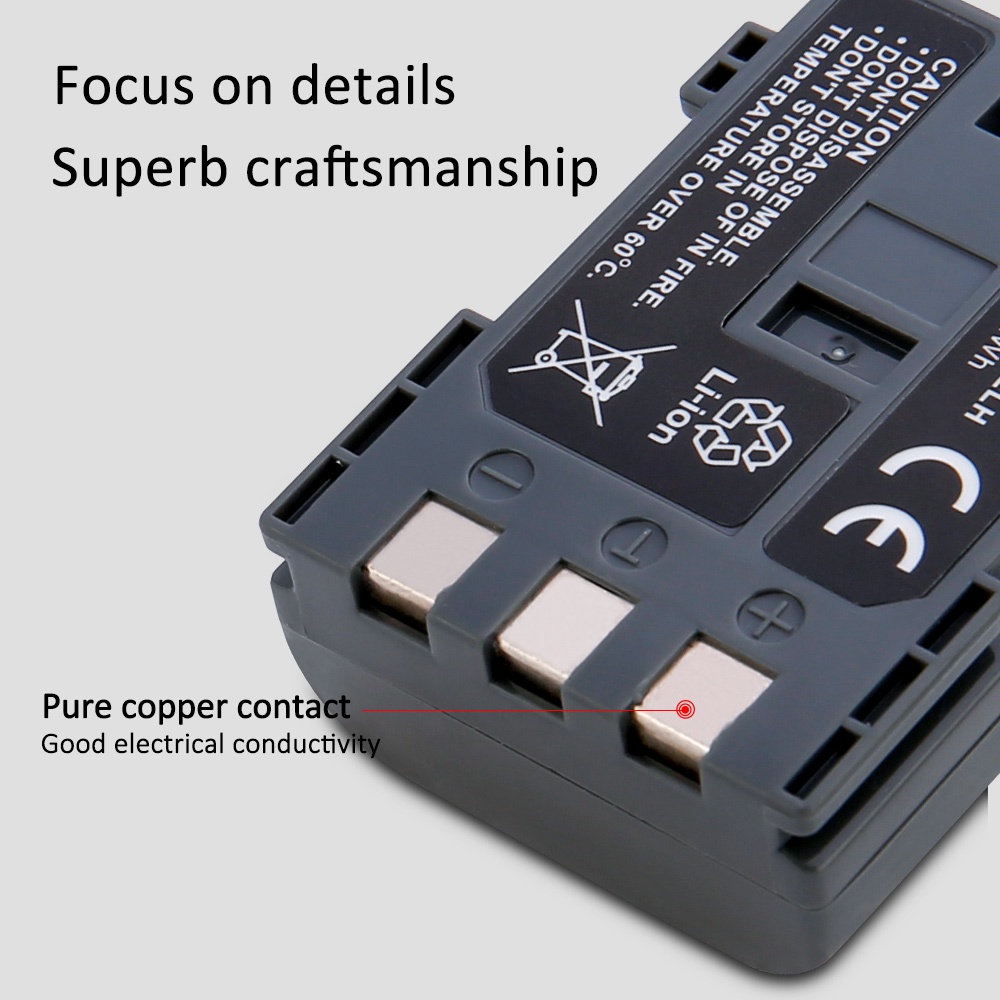 Kingma NB-2LH NB-2L rechargeable Lithium-ion battery for Canon 350D ...